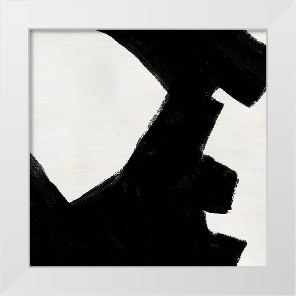 Vess, June Erica 20x20 White Modern Wood Framed Museum Art Print Titled - Block Brushwork V ...