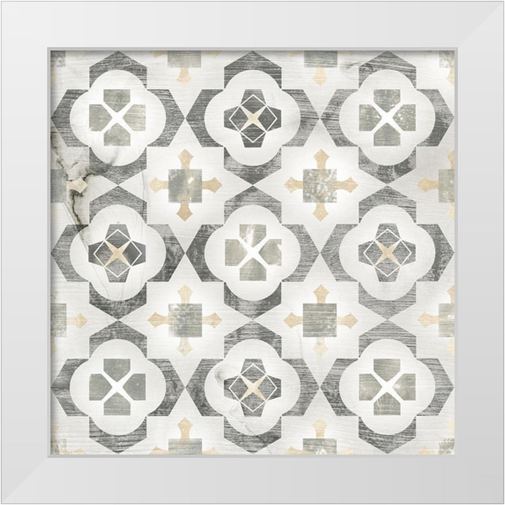 Vess, June Erica 20x20 White Modern Wood Framed Museum Art Print Titled ...