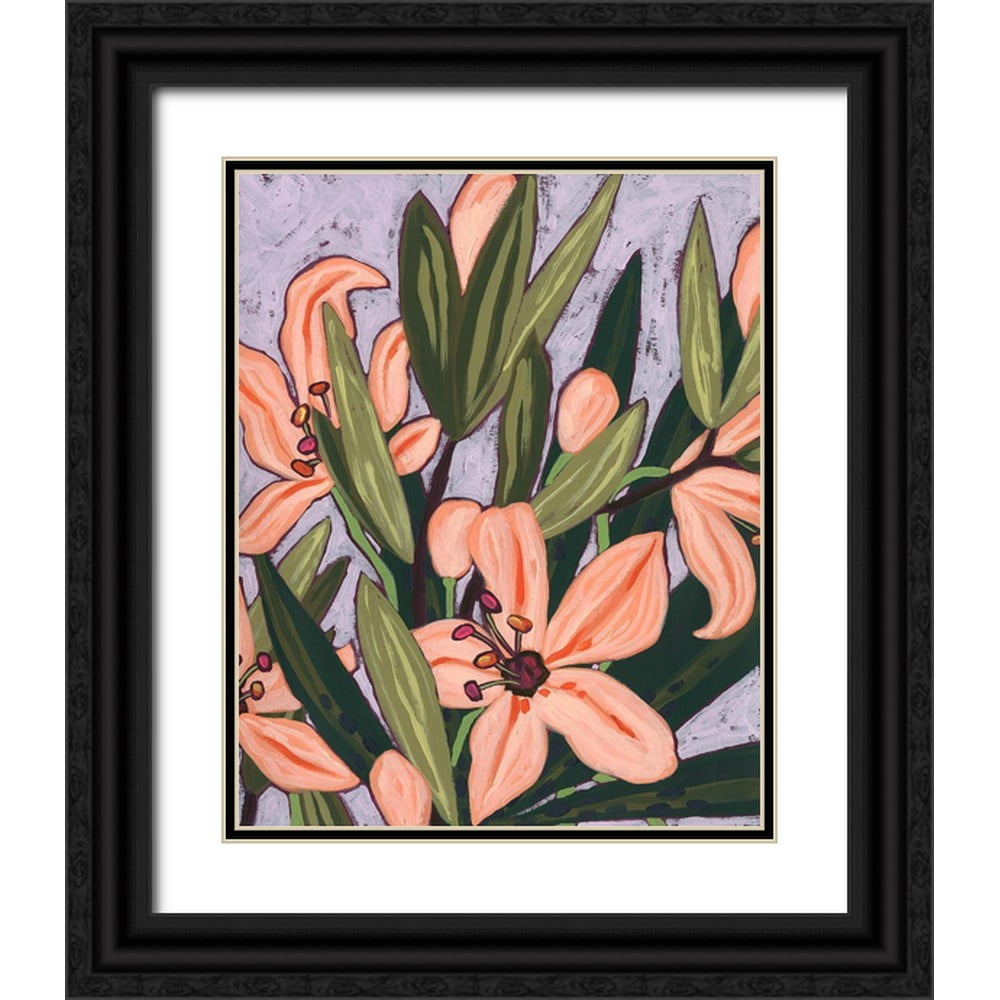 Vess, June Erica 20x24 Black Ornate Wood Framed with Double Matting ...