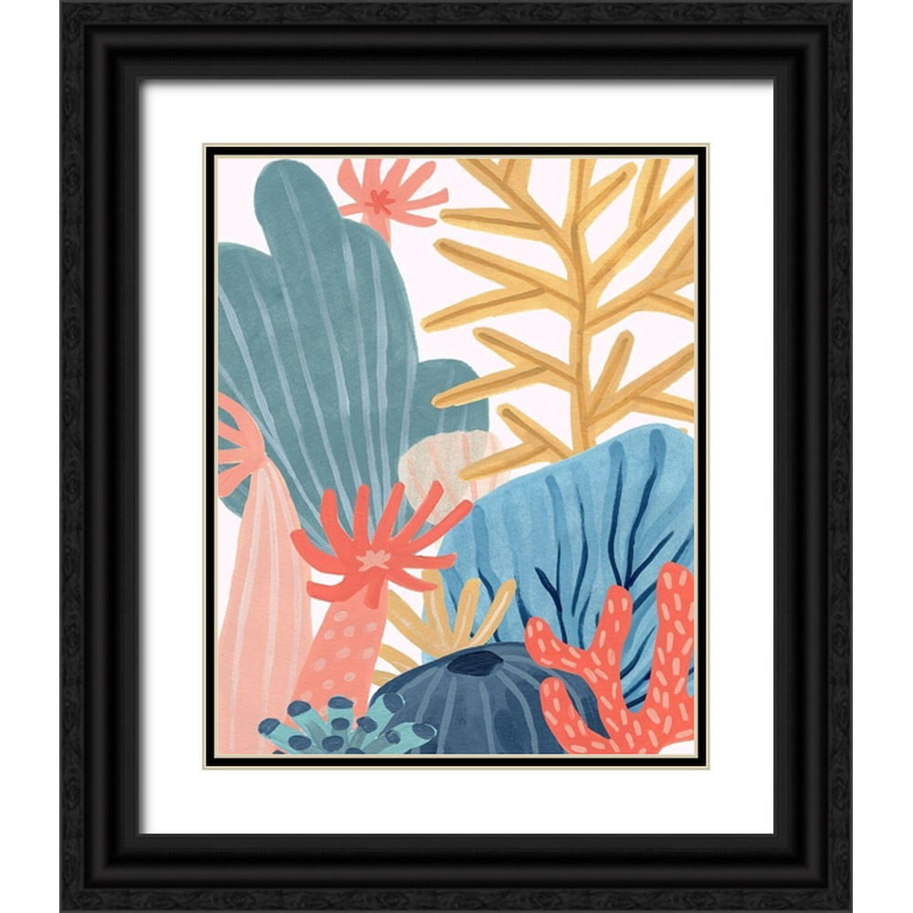 Vess, June Erica 20x24 Black Ornate Wood Framed with Double Matting ...