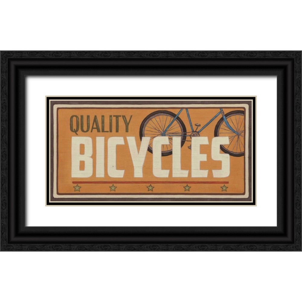 Vess, June Erica 24x14 Black Ornate Wood Framed with Double Matting Museum Art Print Titled ...