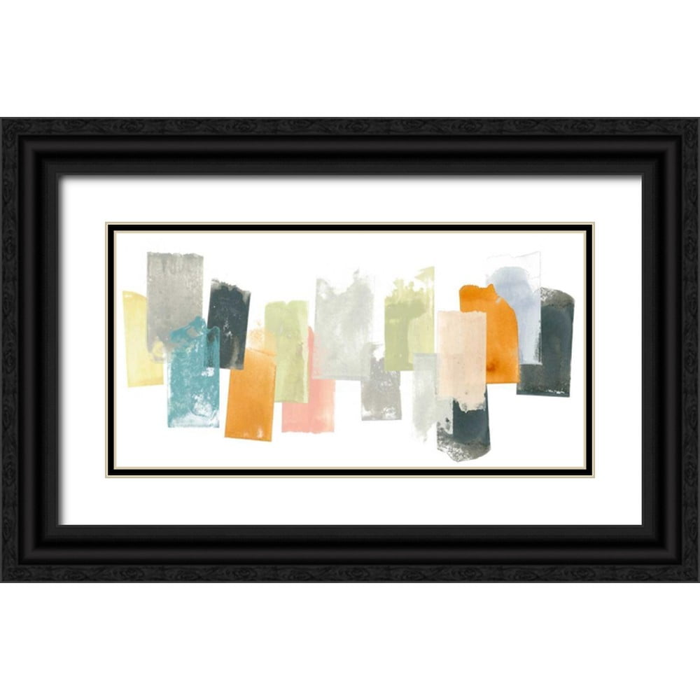 Vess, June Erica 24x14 Black Ornate Wood Framed with Double Matting ...