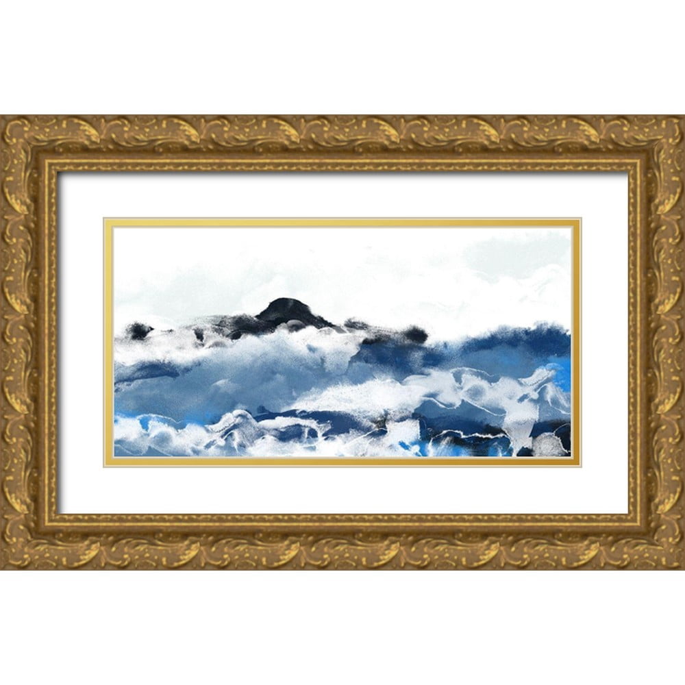 Vess, June Erica 24x14 Gold Ornate Wood Framed with Double Matting ...