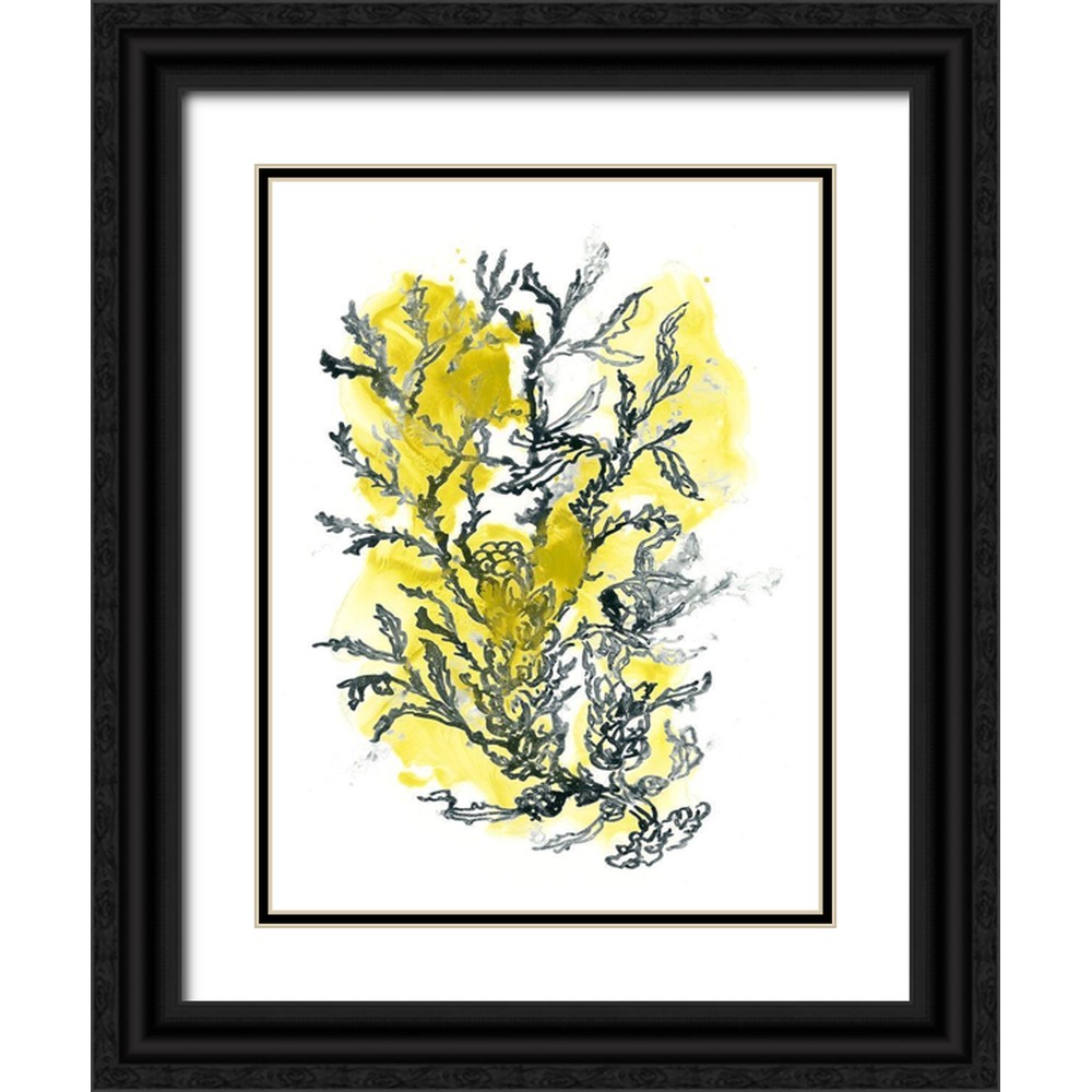Vess, June Erica 25x32 Black Ornate Wood Framed with Double Matting ...
