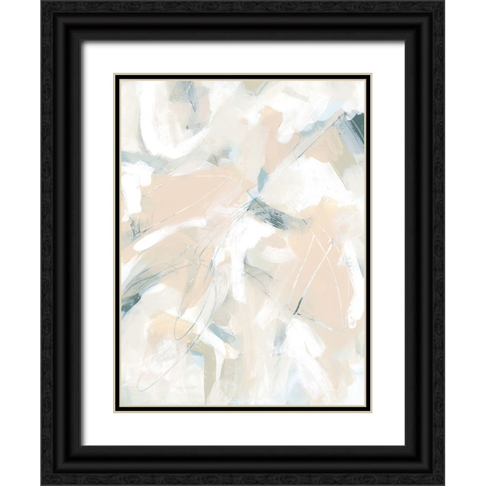 Vess, June Erica 25x32 Black Ornate Wood Framed with Double Matting ...