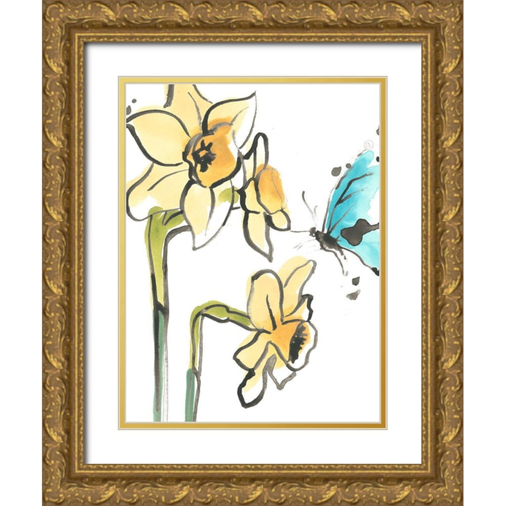 Vess, June Erica 25x32 Gold Ornate Wood Framed with Double Matting ...