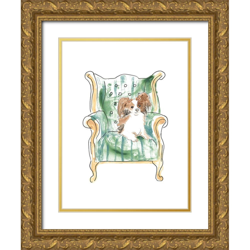 Vess, June Erica 25x32 Gold Ornate Wood Framed with Double Matting ...