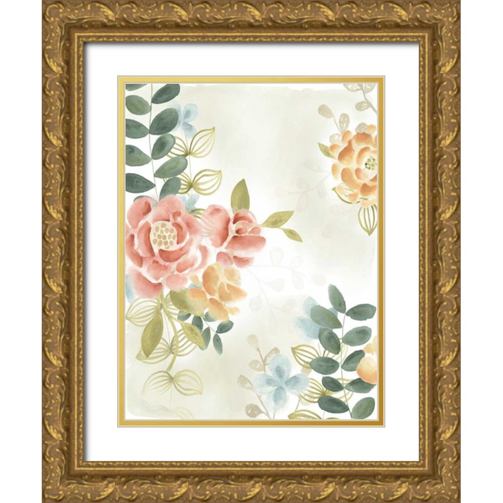 Vess, June Erica 25x32 Gold Ornate Wood Framed with Double Matting ...
