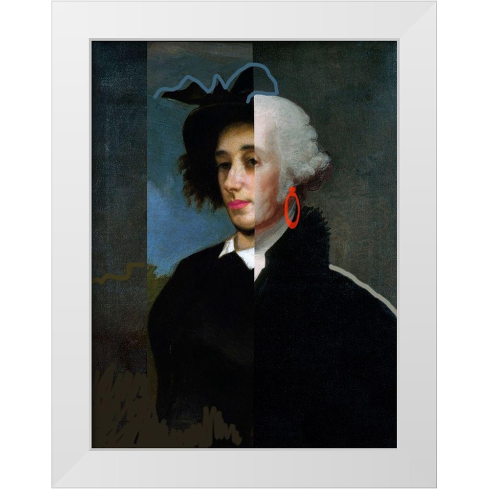 Vess, June Erica 25x32 White Modern Wood Framed Museum Art Print Titled ...