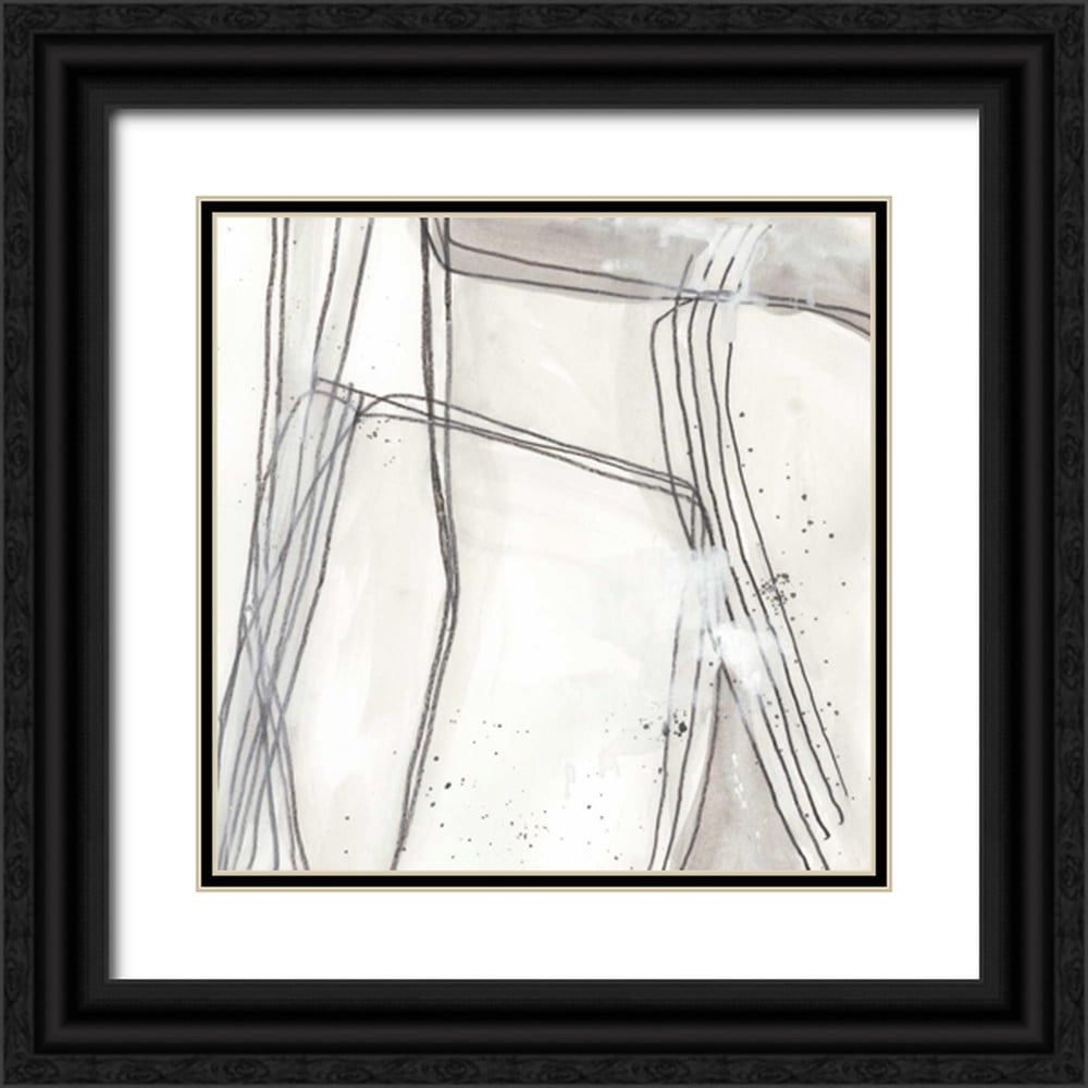 Vess, June Erica 26x26 Black Ornate Wood Framed with Double Matting ...