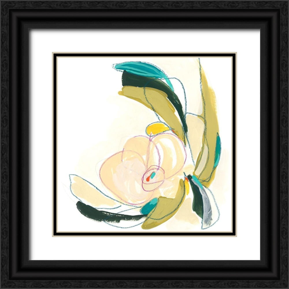 Vess, June Erica 26x26 Black Ornate Wood Framed with Double Matting ...