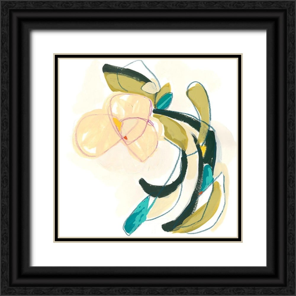 Vess, June Erica 26x26 Black Ornate Wood Framed with Double Matting ...