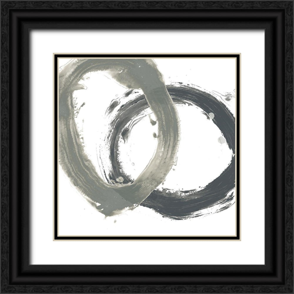 Vess, June Erica 26x26 Black Ornate Wood Framed with Double Matting ...
