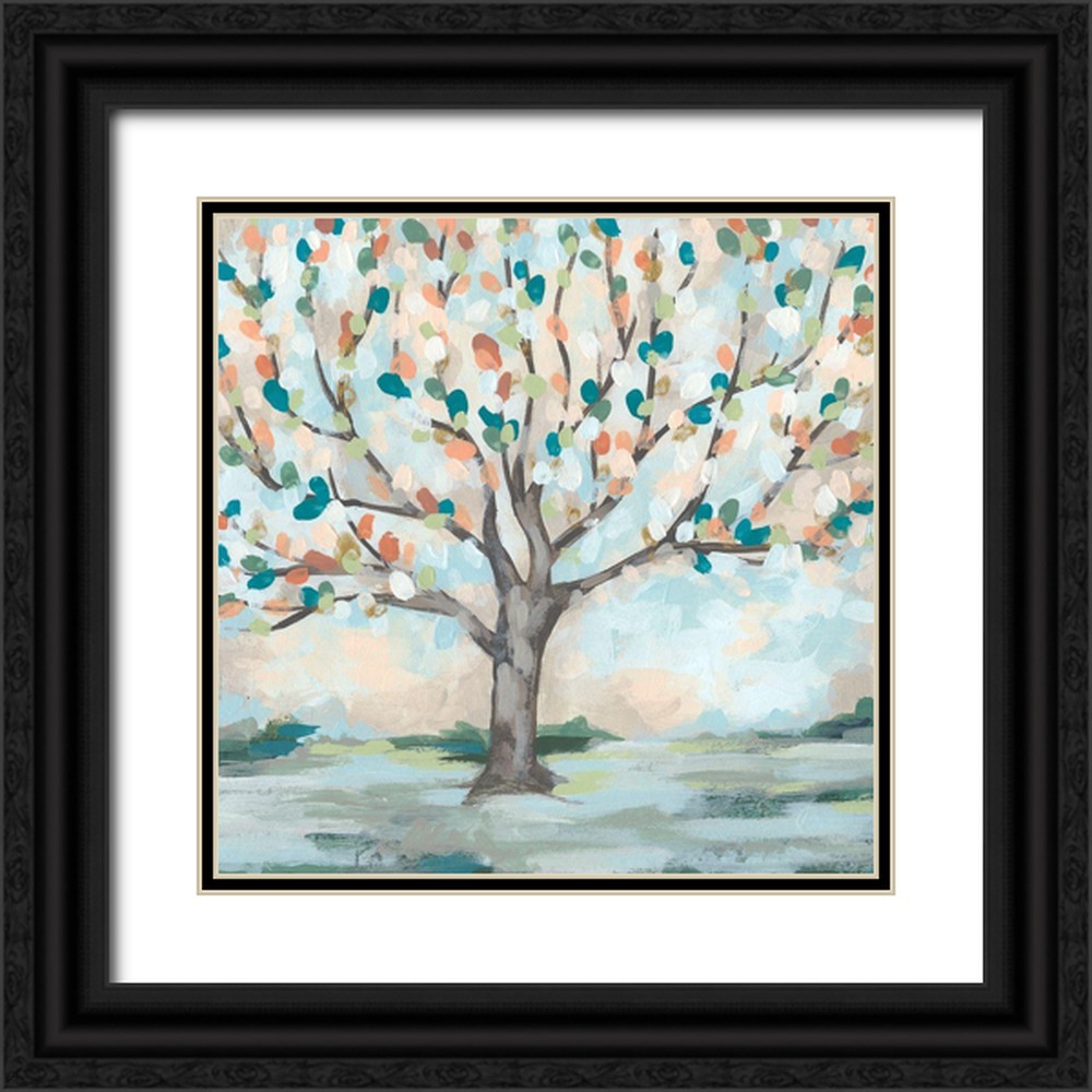 Vess, June Erica 26x26 Black Ornate Wood Framed with Double Matting ...