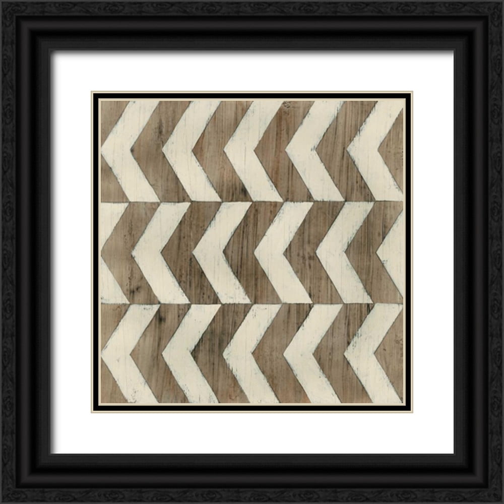 Vess, June Erica 26x26 Black Ornate Wood Framed with Double Matting ...