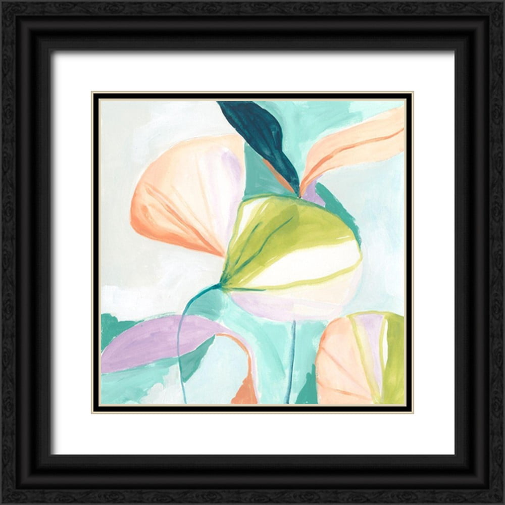 Vess, June Erica 26x26 Black Ornate Wood Framed with Double Matting ...