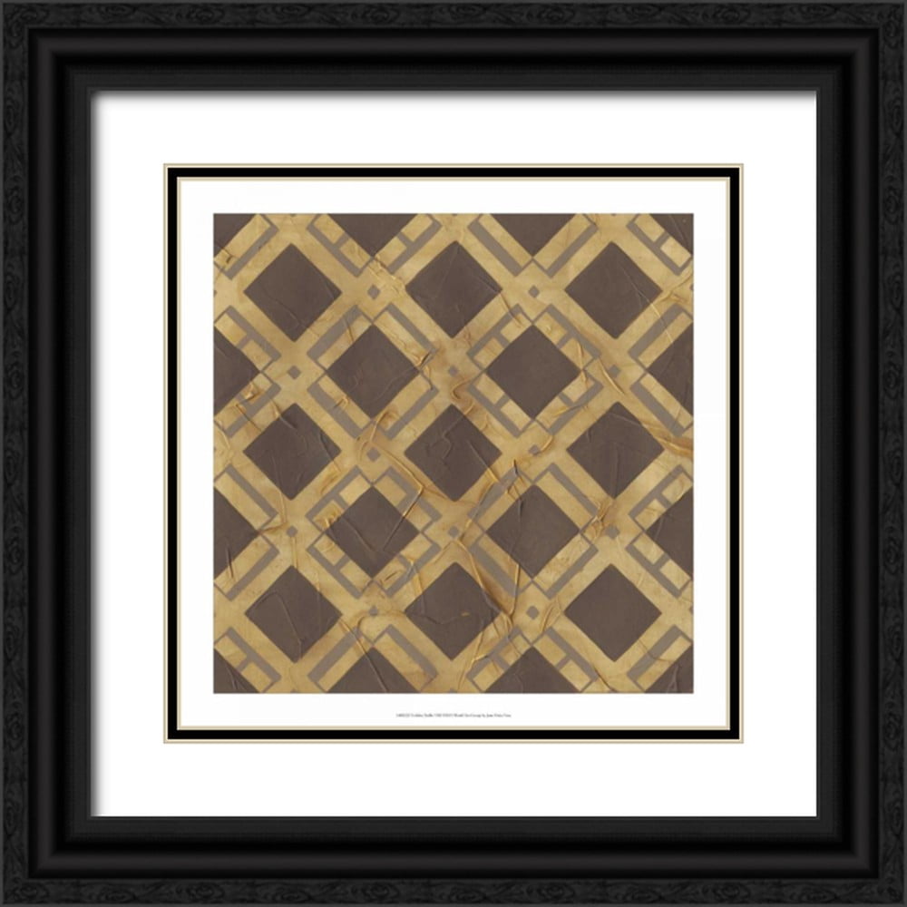 Vess, June Erica 26x26 Black Ornate Wood Framed with Double Matting ...