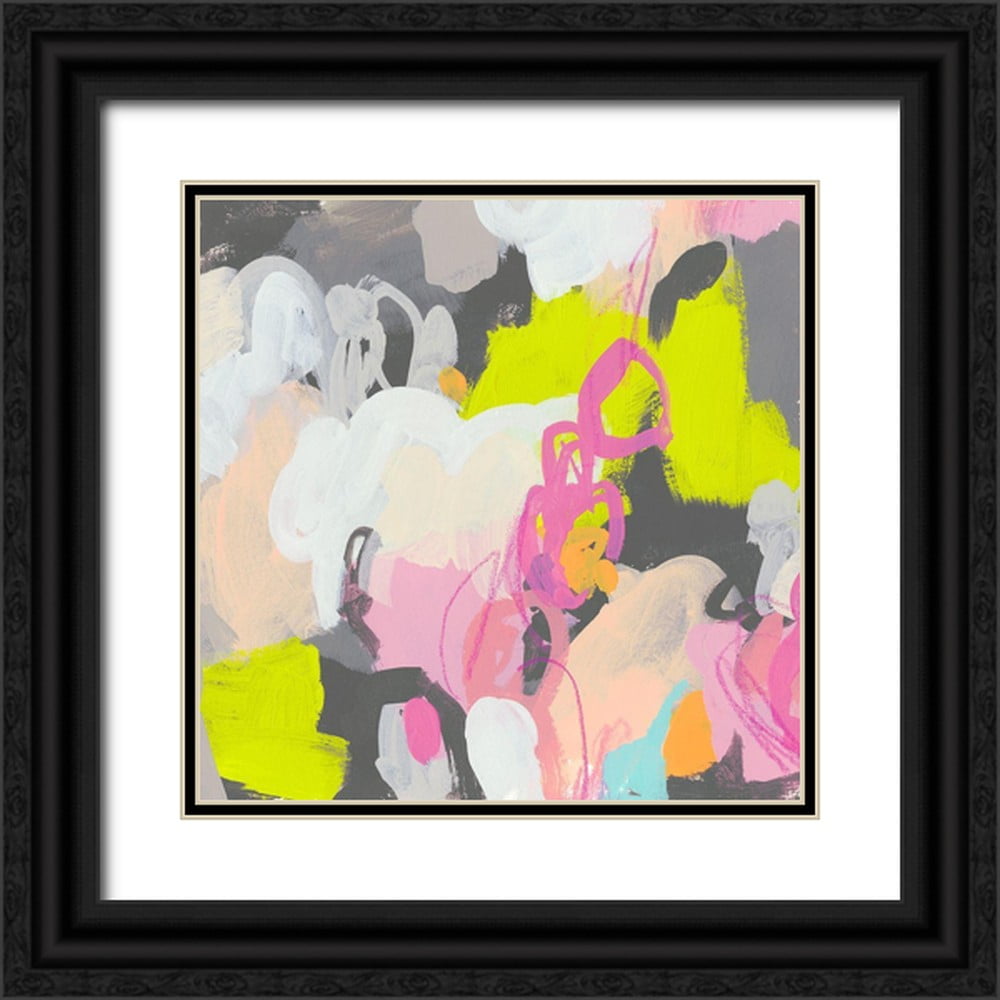 Vess, June Erica 26x26 Black Ornate Wood Framed with Double Matting ...