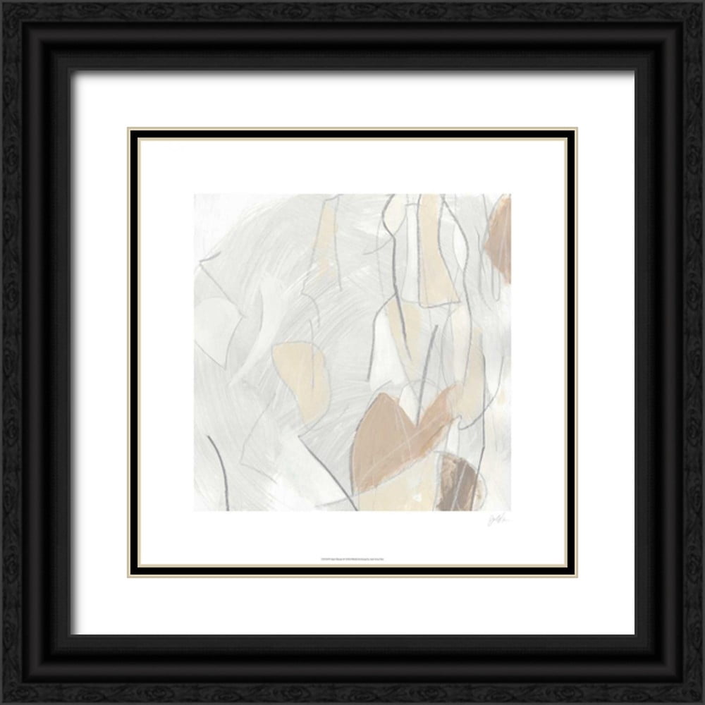 Vess, June Erica 26x26 Black Ornate Wood Framed with Double Matting ...