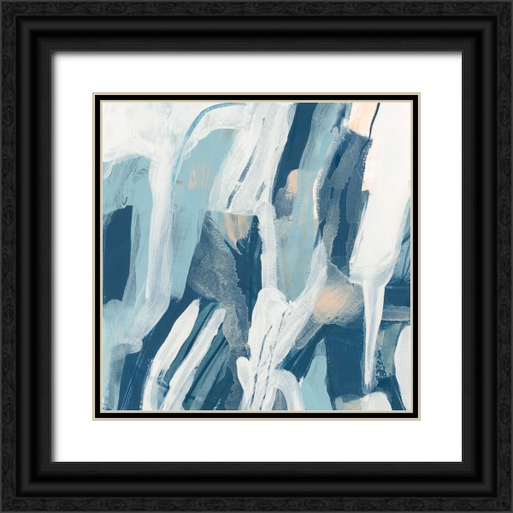 Vess, June Erica 26x26 Black Ornate Wood Framed with Double Matting ...