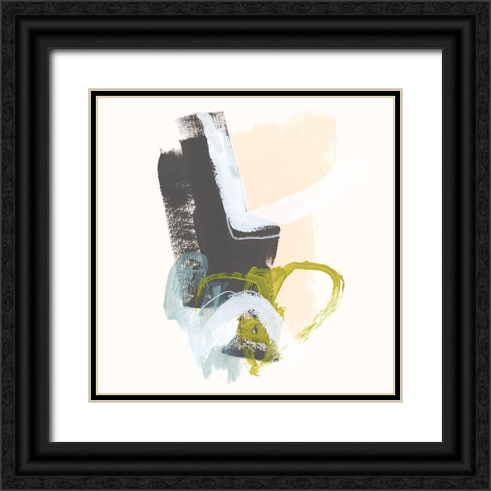 Vess, June Erica 26x26 Black Ornate Wood Framed with Double Matting ...