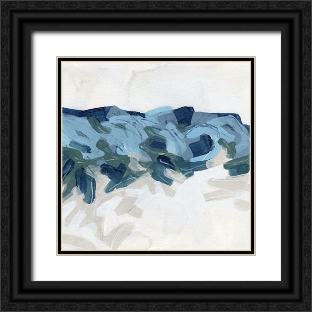 Vess, June Erica 26x26 Black Ornate Wood Framed with Double Matting ...