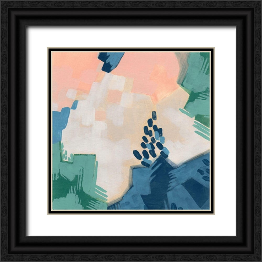 Vess, June Erica 26x26 Black Ornate Wood Framed with Double Matting ...