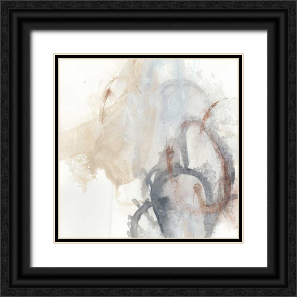 Vess, June Erica 26x26 Black Ornate Wood Framed with Double Matting ...