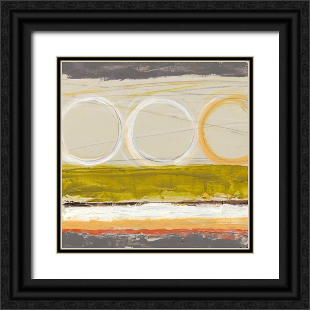 Vess, June Erica 26x26 Black Ornate Wood Framed with Double Matting ...