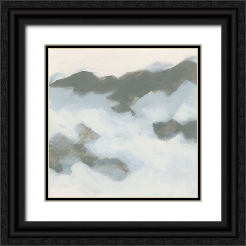 Vess, June Erica 26x26 Black Ornate Wood Framed with Double Matting ...