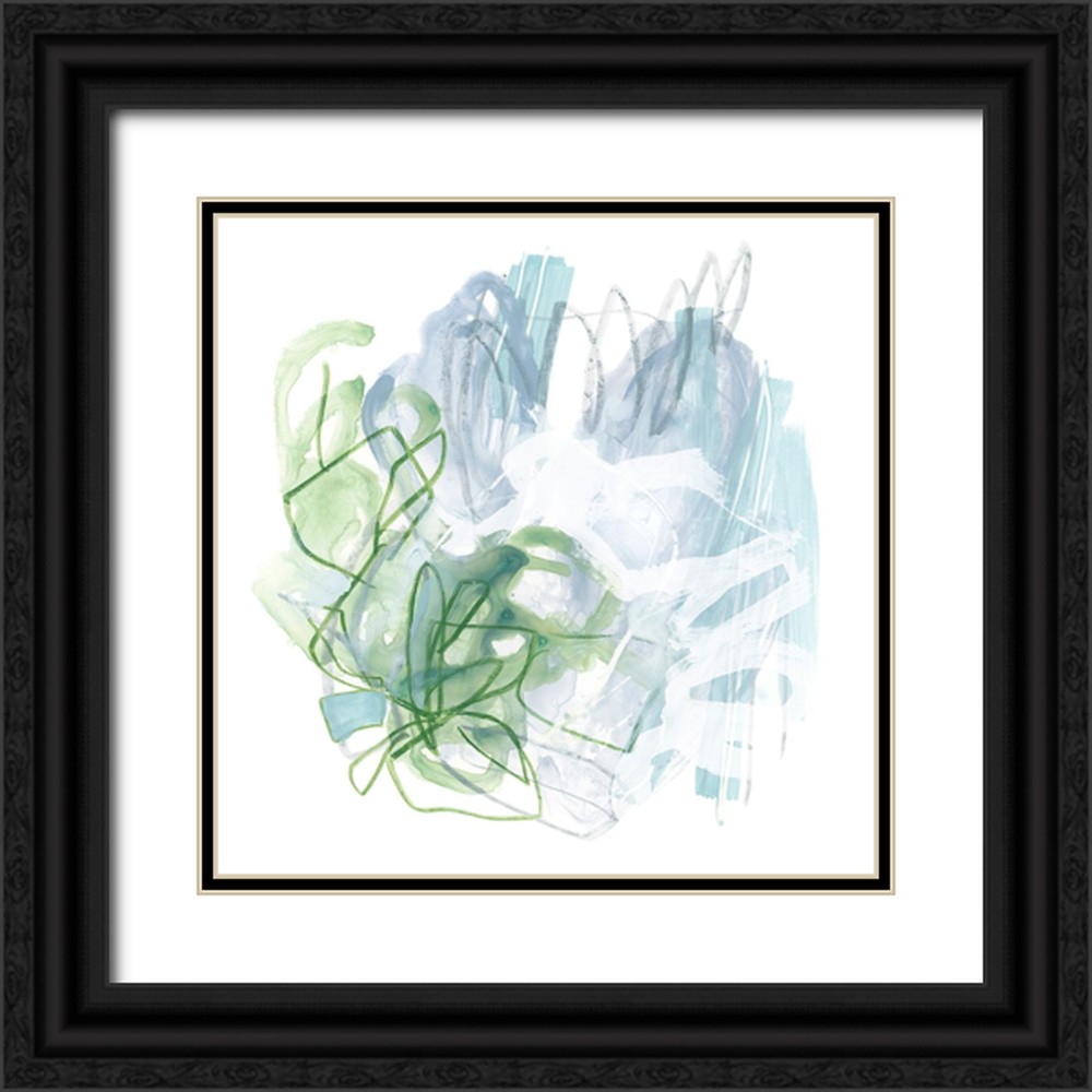 Vess, June Erica 26x26 Black Ornate Wood Framed with Double Matting ...