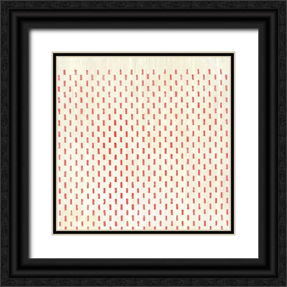 Vess, June Erica 26x26 Black Ornate Wood Framed with Double Matting ...