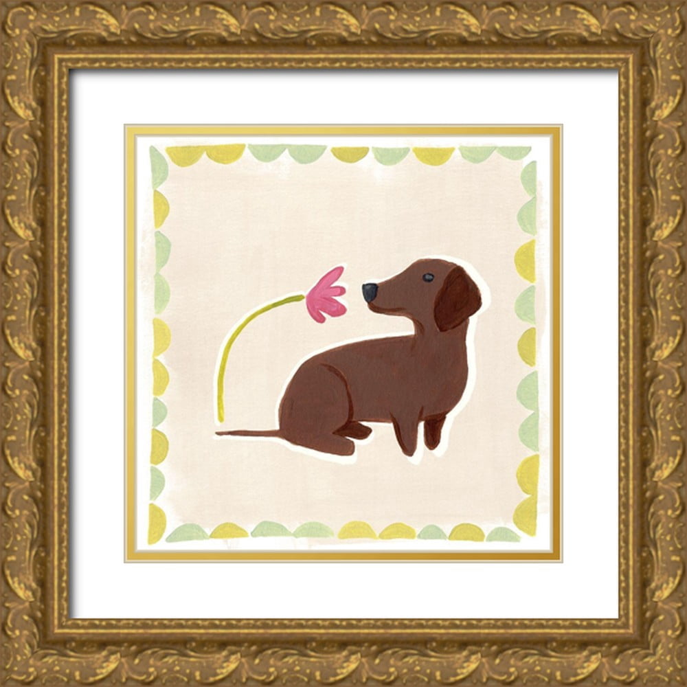 Vess, June Erica 26x26 Gold Ornate Wood Framed with Double Matting ...