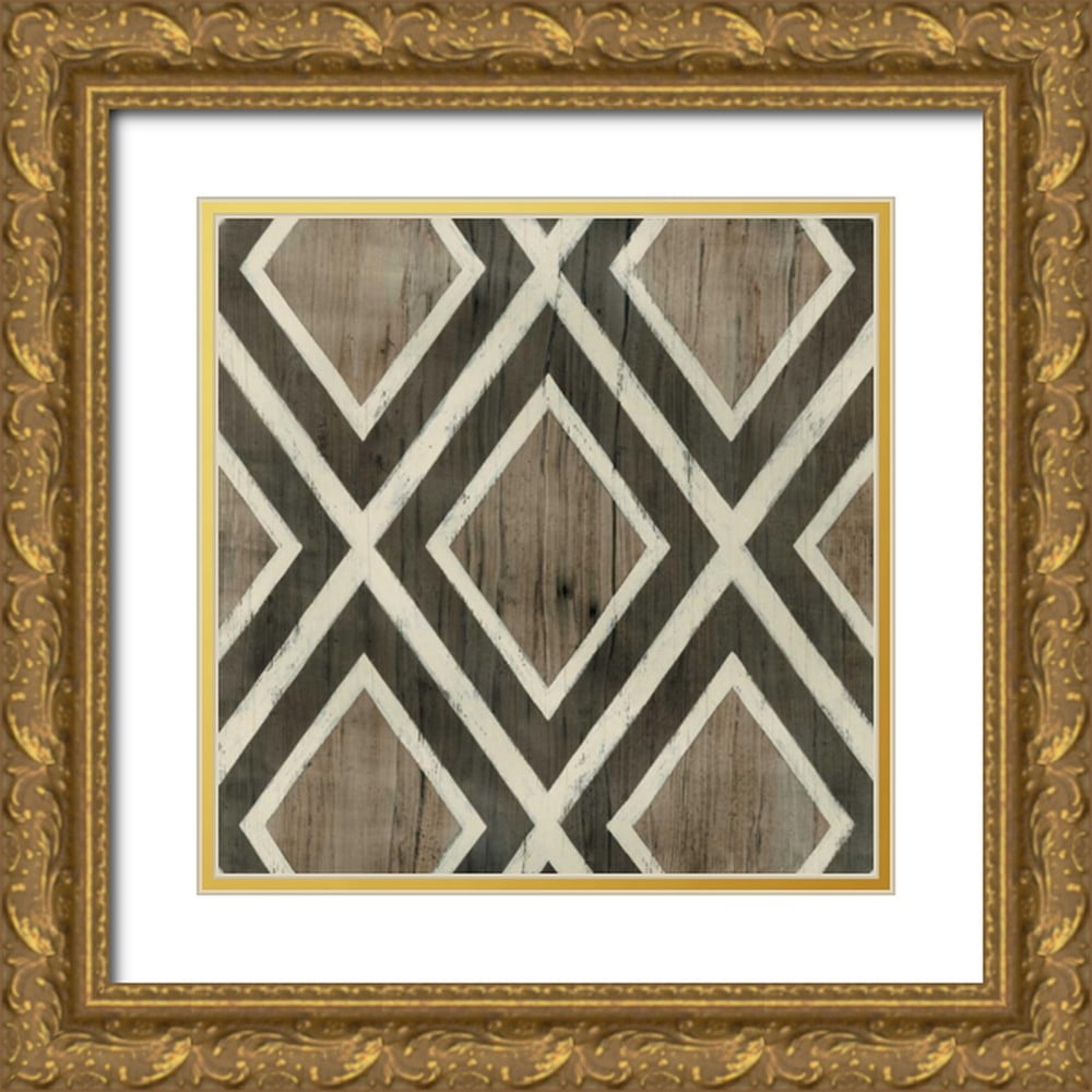 Vess, June Erica 26x26 Gold Ornate Wood Framed with Double Matting ...