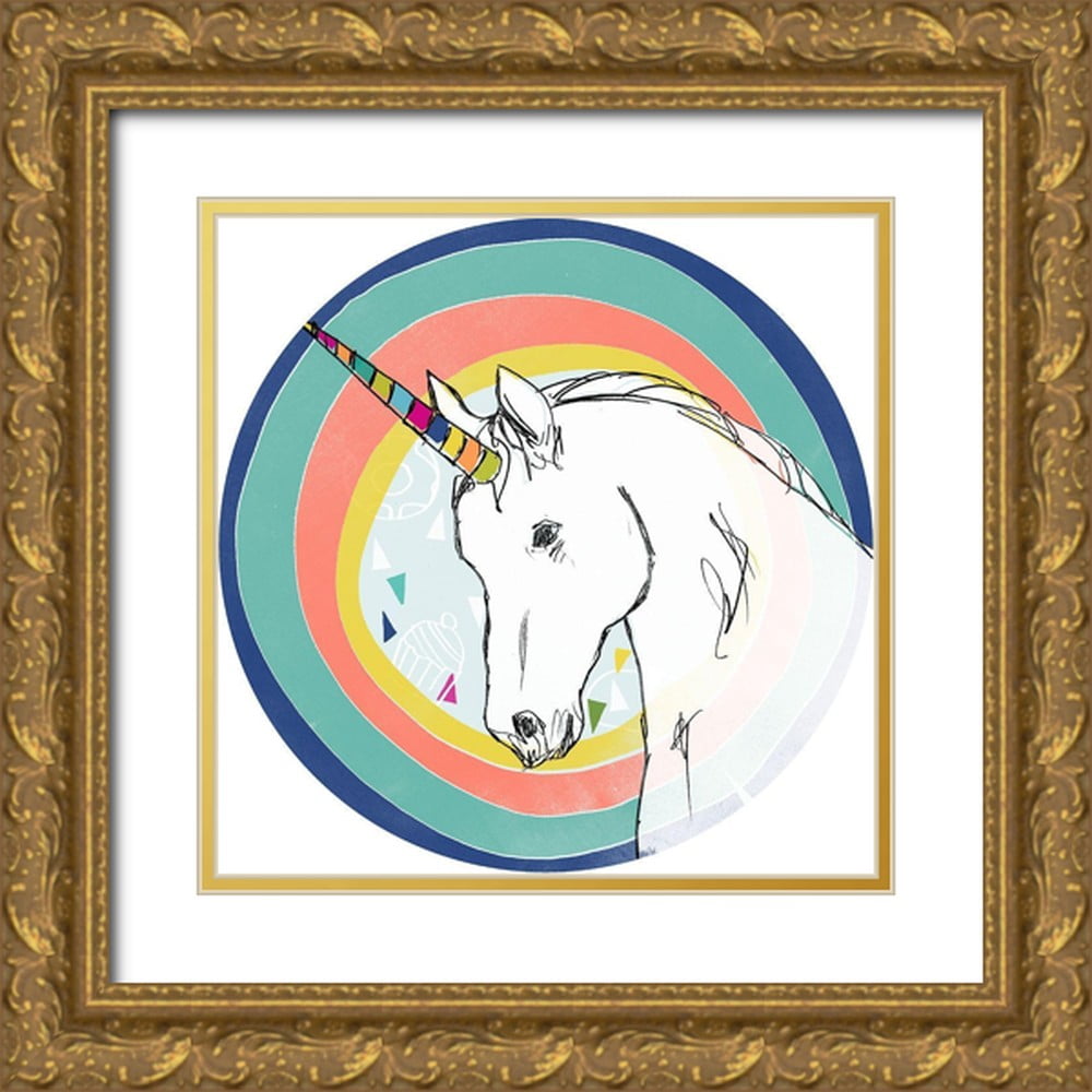 Vess, June Erica 26x26 Gold Ornate Wood Framed with Double Matting ...