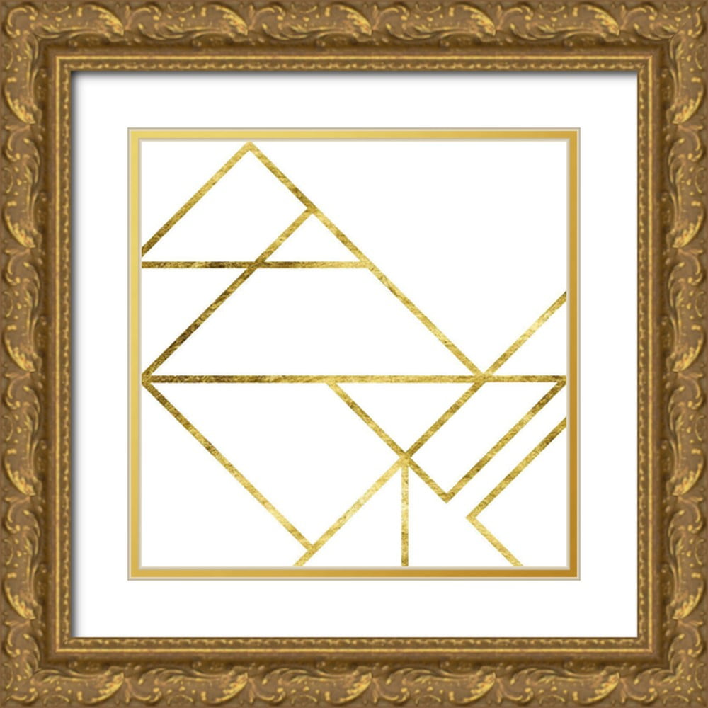 Vess, June Erica 26x26 Gold Ornate Wood Framed with Double Matting ...