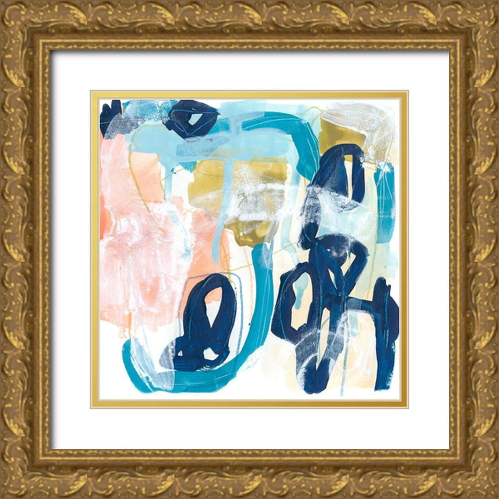 Vess, June Erica 26x26 Gold Ornate Wood Framed with Double Matting ...