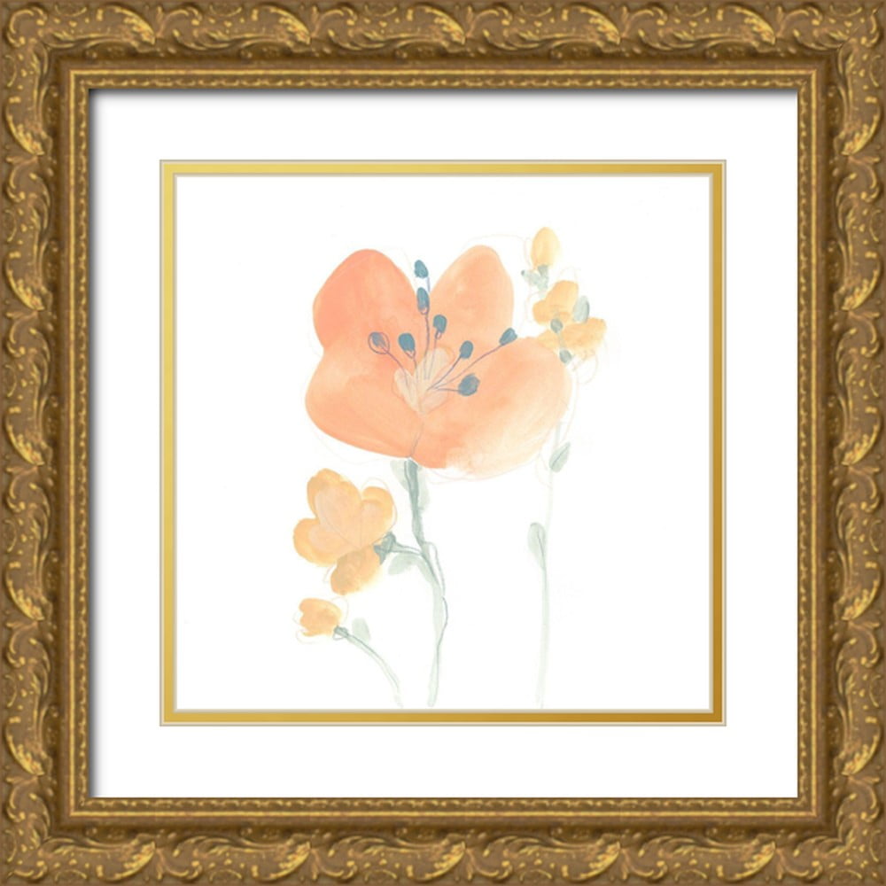 Vess, June Erica 26x26 Gold Ornate Wood Framed with Double Matting ...