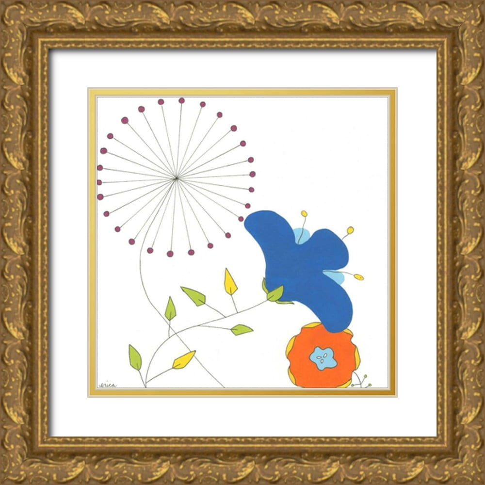 Vess, June Erica 26x26 Gold Ornate Wood Framed with Double Matting ...