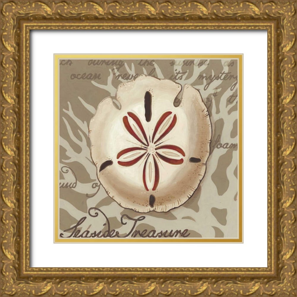 Vess, June Erica 26x26 Gold Ornate Wood Framed with Double Matting ...