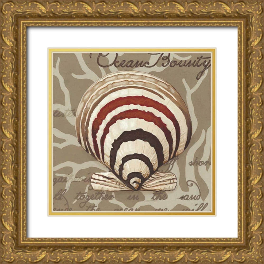 Vess, June Erica 26x26 Gold Ornate Wood Framed with Double Matting ...