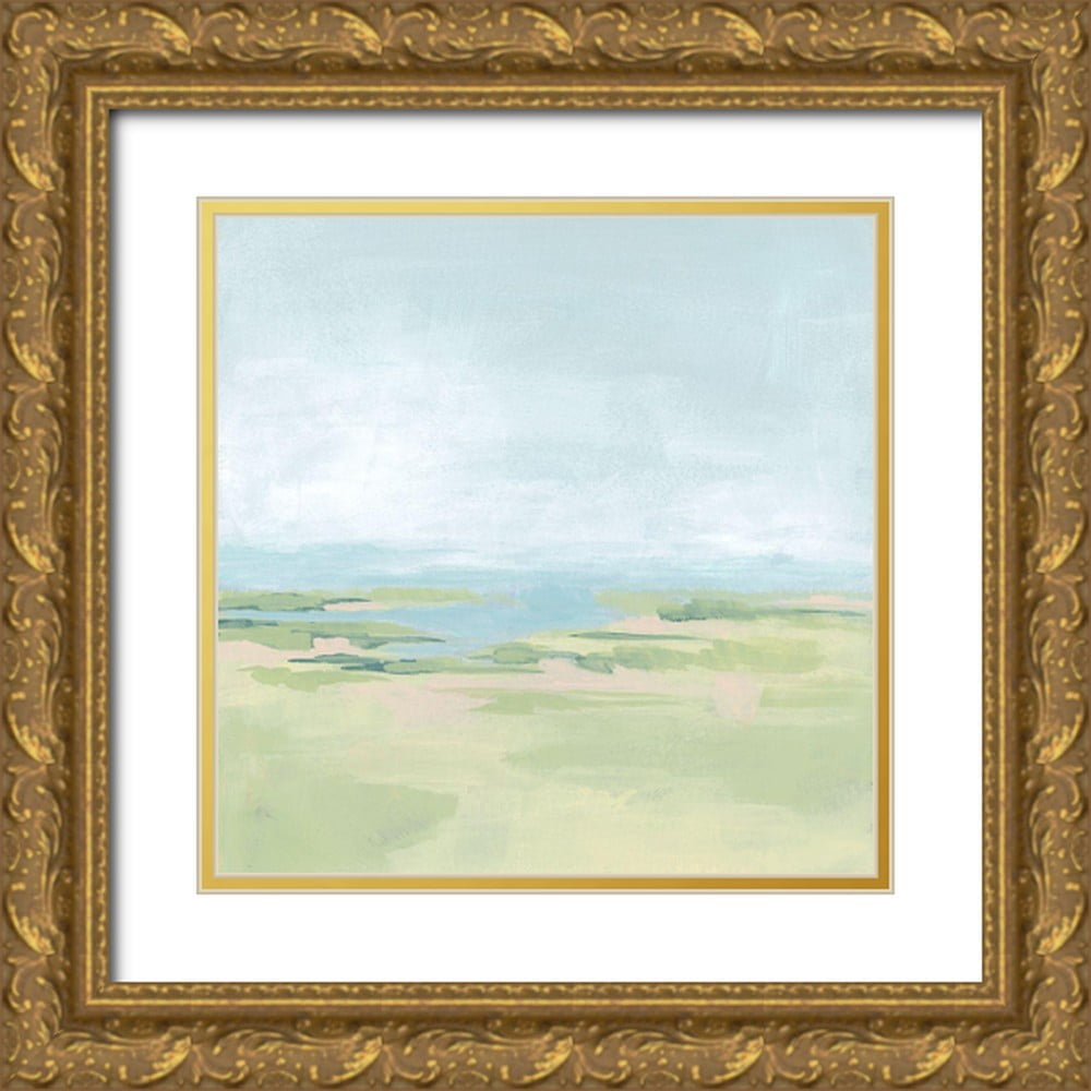 Vess, June Erica 26x26 Gold Ornate Wood Framed with Double Matting ...