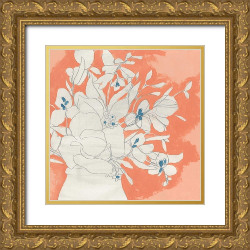 Vess, June Erica 26x26 Gold Ornate Wood Framed with Double Matting ...