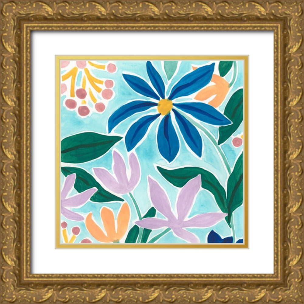 Vess, June Erica 26x26 Gold Ornate Wood Framed with Double Matting ...