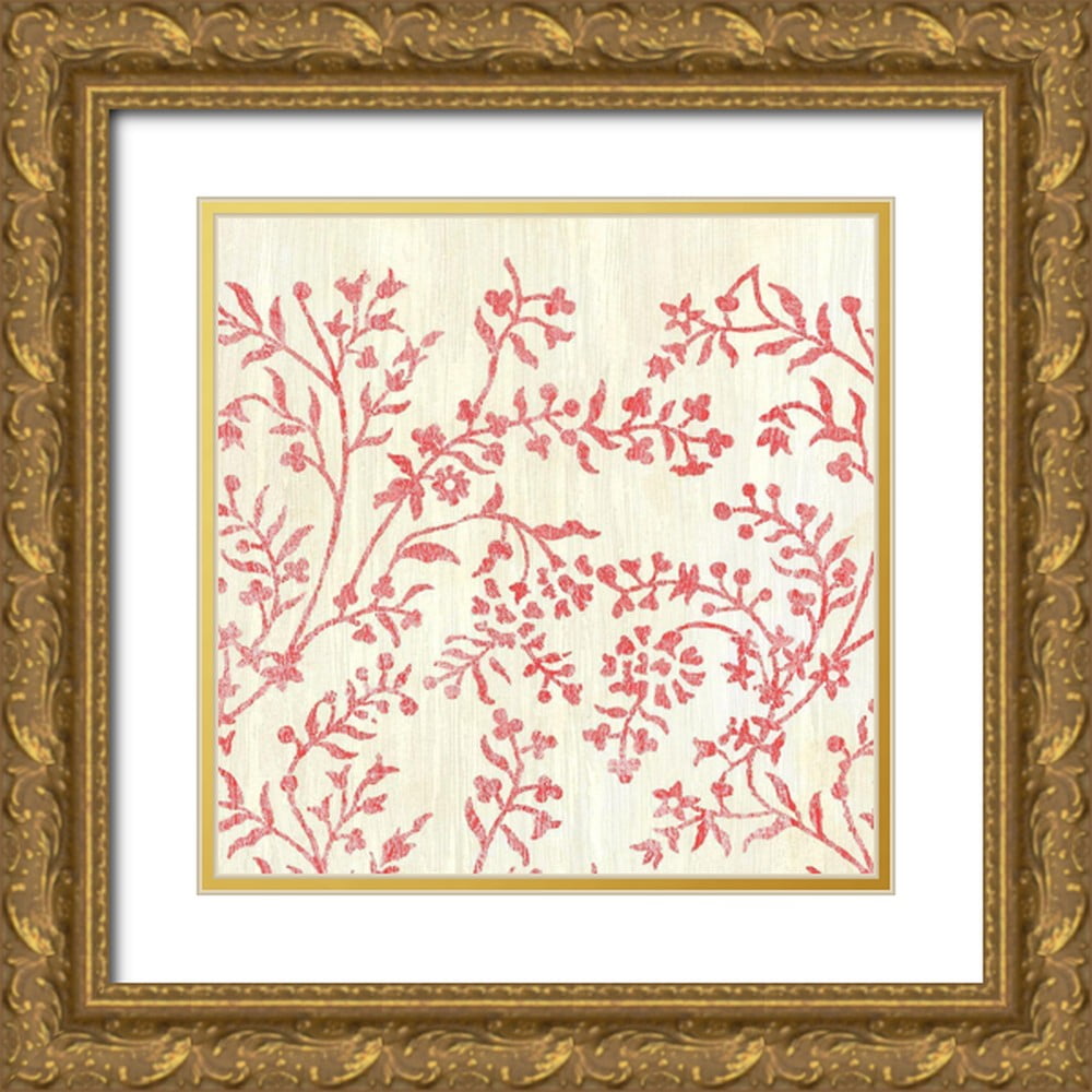Vess, June Erica 26x26 Gold Ornate Wood Framed with Double Matting ...
