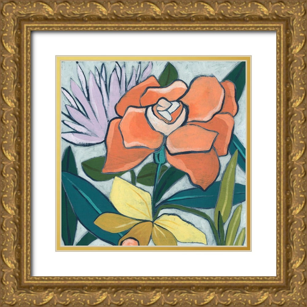 Vess, June Erica 26x26 Gold Ornate Wood Framed with Double Matting ...