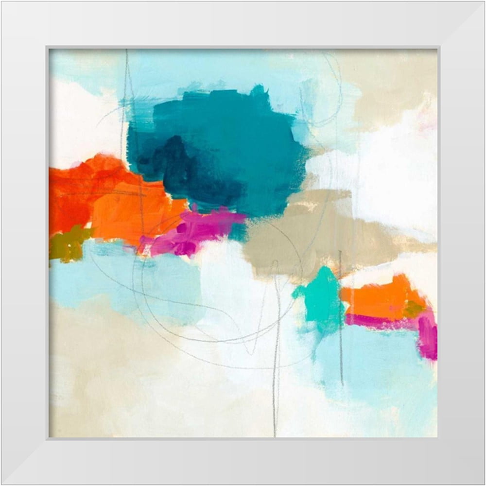 Vess, June Erica 26x26 White Modern Wood Framed Museum Art Print Titled ...