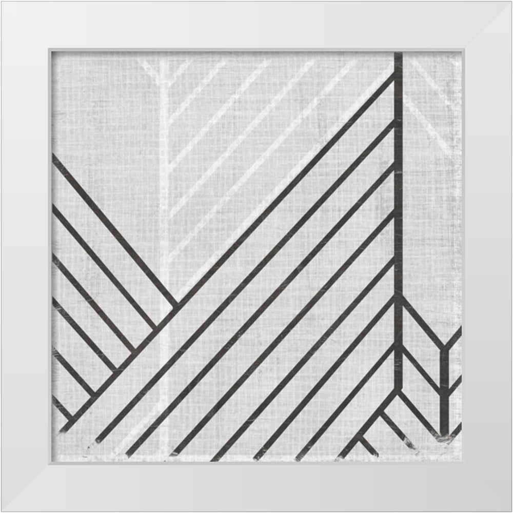 Vess, June Erica 26x26 White Modern Wood Framed Museum Art Print Titled - Diametric III ...