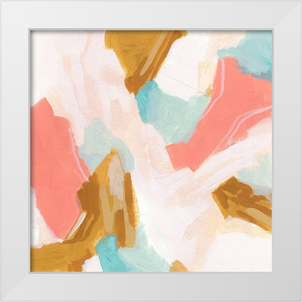 Vess, June Erica 26x26 White Modern Wood Framed Museum Art Print Titled - Flight Path III ...