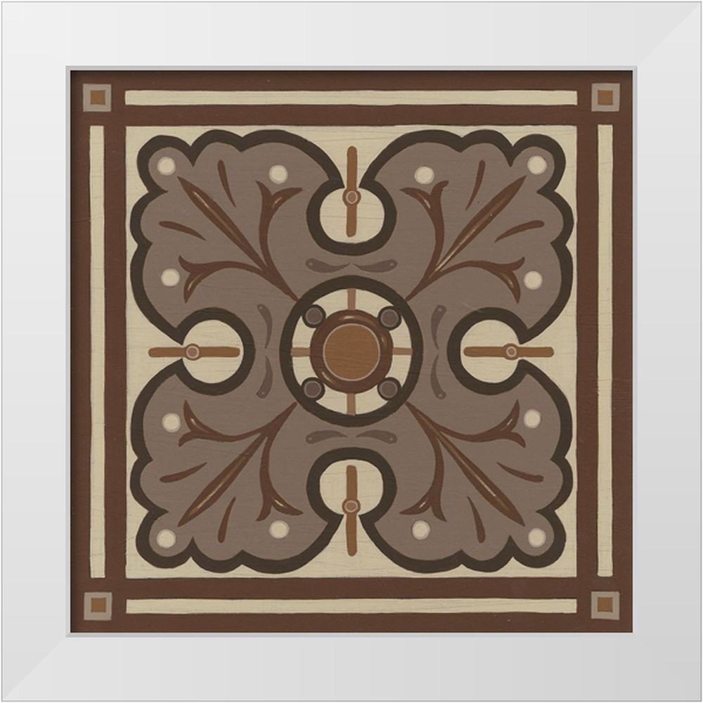Vess, June Erica 26x26 White Modern Wood Framed Museum Art Print Titled ...
